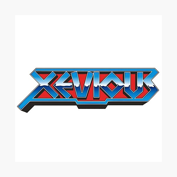 "Xevious Logo" Photographic Print for Sale by Blk0Rec | Redbubble