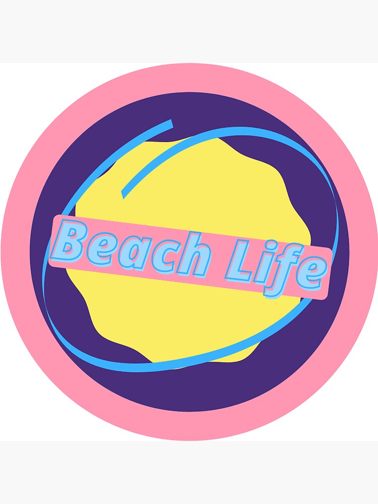 "Beach Life Sticker" Sticker for Sale by HenryWit | Redbubble