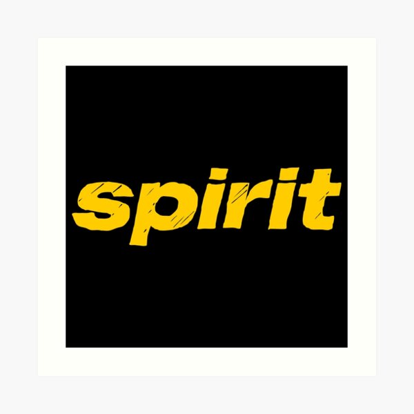 "Iconic Bold Yellow Spirit Airlines Essential Design" Art Print by ...