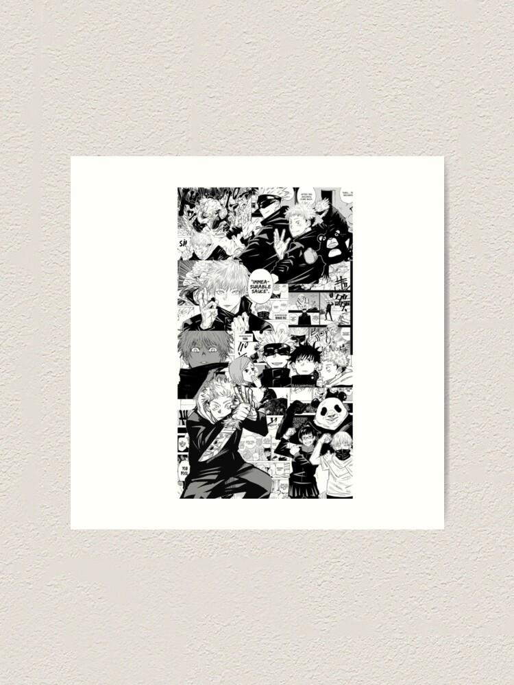 "Jujutsu Kaisen Manga Collage " Art Print by Anime-Express | Redbubble