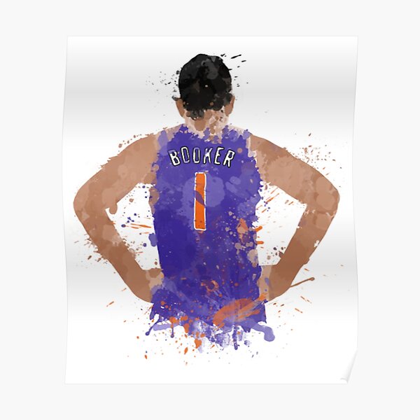 "Devin Booker Paint Splatter Art" Poster by LukeMcknightSto | Redbubble