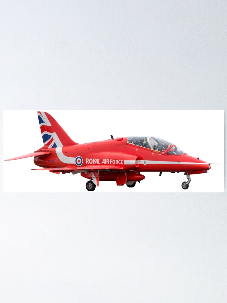 "RAF Red Arrow Hawk" Poster by derekbeattie | Redbubble