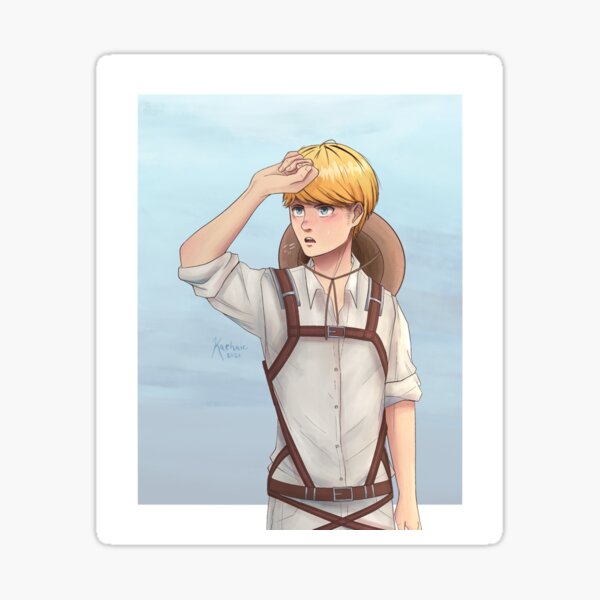 "Attack on Titan: Armin Arlert" Sticker for Sale by otakuraraka | Redbubble