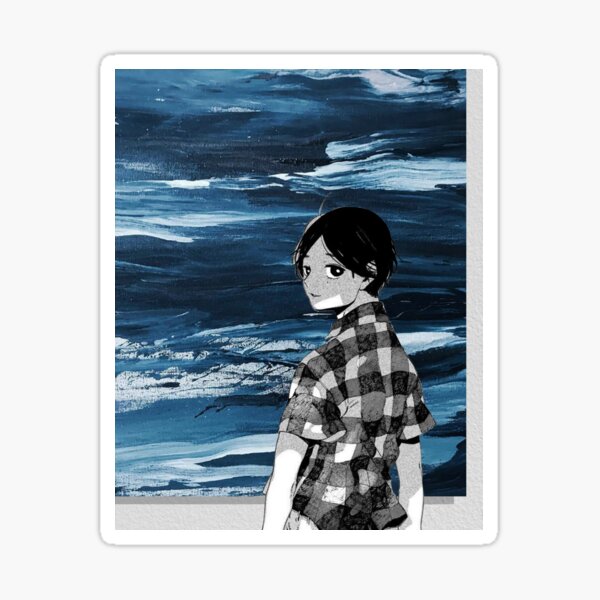 "a day at the art gallery with yotasuke - blue period" Sticker for Sale ...