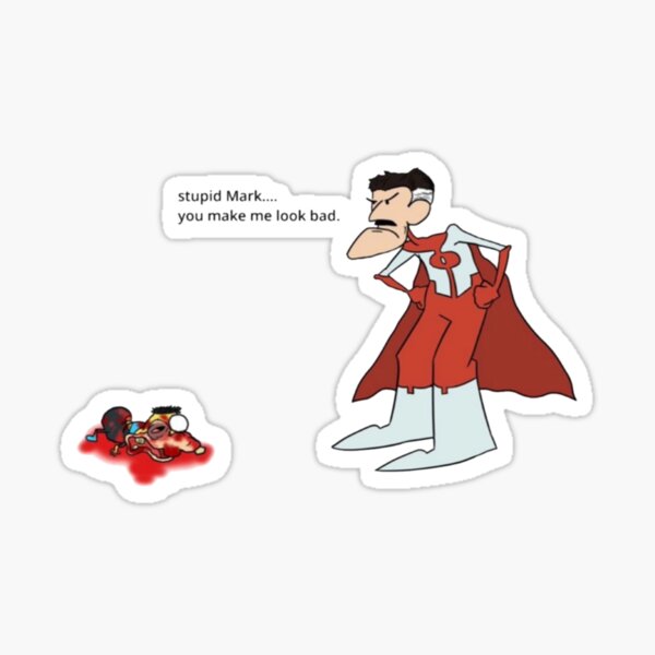 "Funny INVINCIBLE Omni Man Supervillain Design, Omni Man Stickers, Omni ...