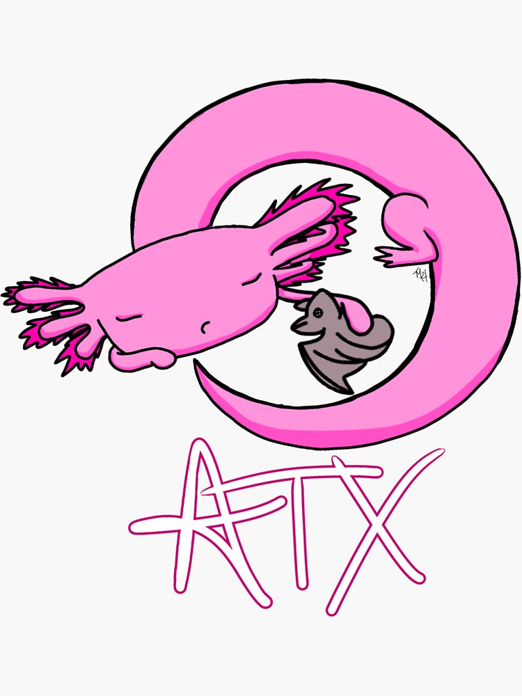 "Salamander Hugging Bat Plush " Sticker for Sale by TiffanieRose ...