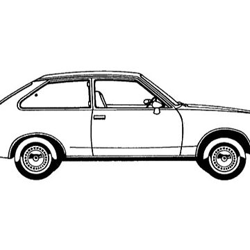 "Chevy Chevette" Sticker for Sale by Sydpig2 | Redbubble