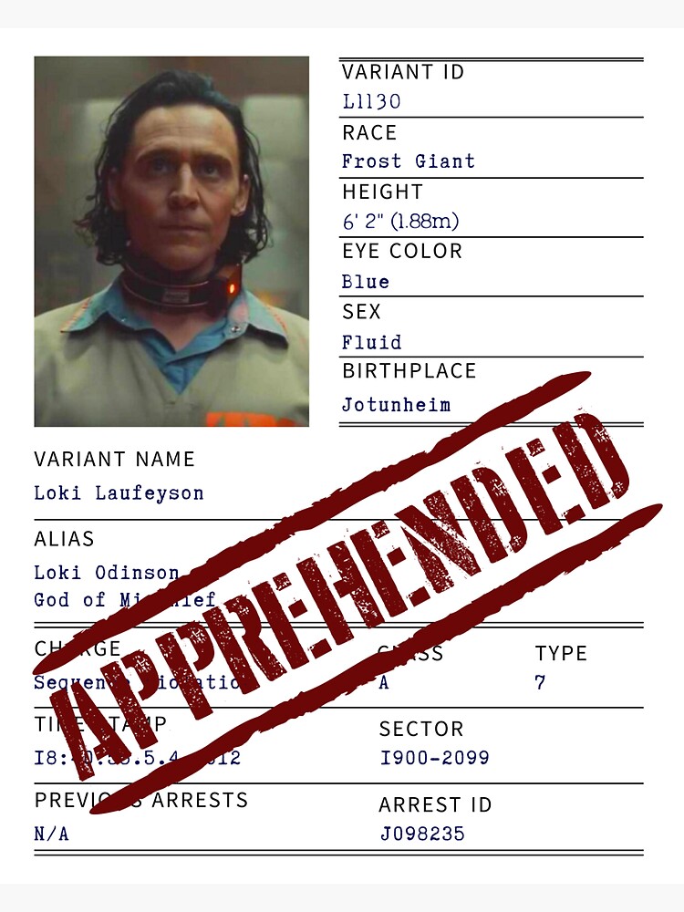 "Loki Variant TVA File" Sticker for Sale by babbityrabbity | Redbubble