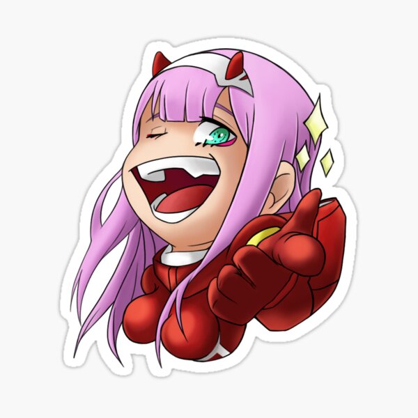 "Zero Two" Sticker by Doodlemonge | Redbubble
