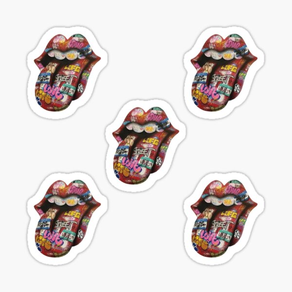 "Graffiti Style Tongue" Sticker for Sale by bitternot | Redbubble
