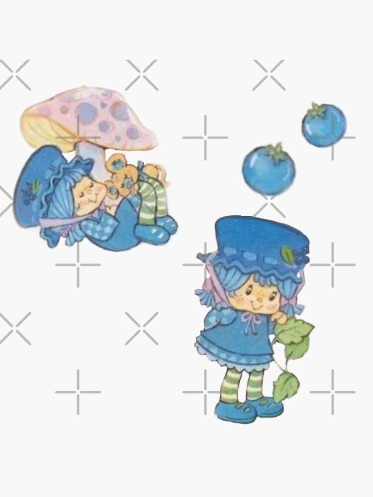 "Blueberry Muffin Strawberry Shortcake Vintage Sticker Set" Sticker for ...