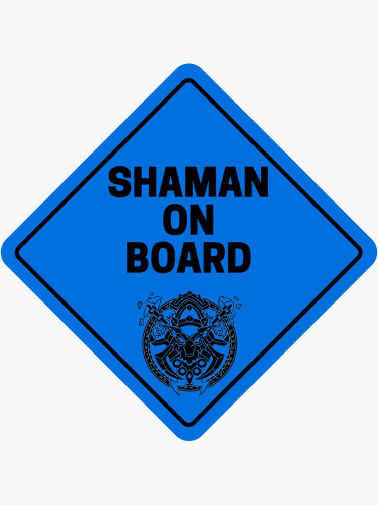 "Shaman Class Crest | Perfect Gift" Sticker for Sale by cherylousi ...