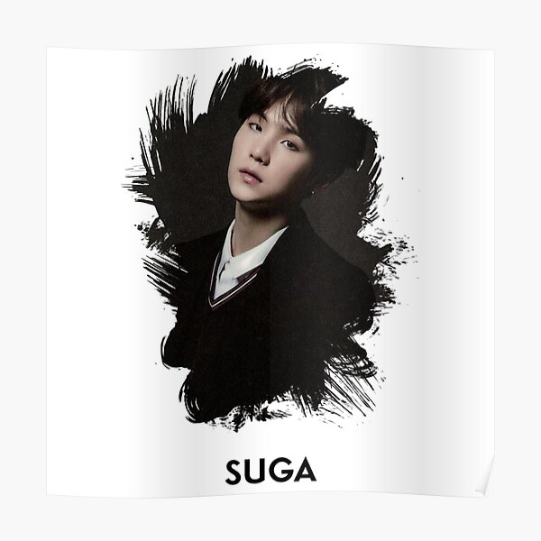 "BTS_SUGA" Poster for Sale by stephylee88 | Redbubble