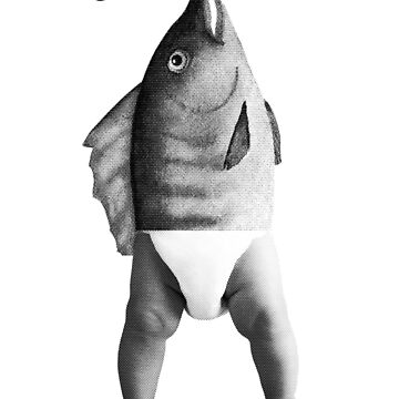 "Ghoti Tchaild - Baby Fish Linguistics Pun" Art Board Print for Sale by ...