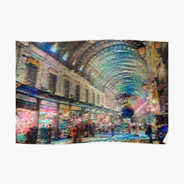 "Al Hamidiya Souk of Damascus - Magi" Poster by Homsalgia | Redbubble
