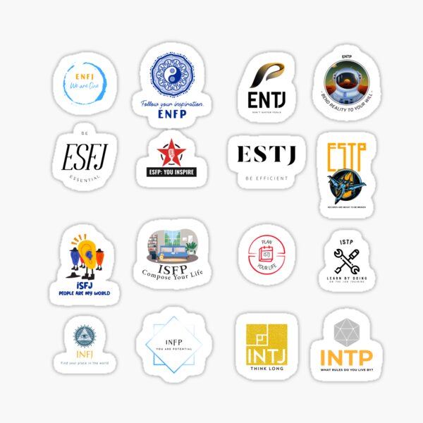 "MBTI Sticker Pack" Sticker for Sale by assortedtees | Redbubble