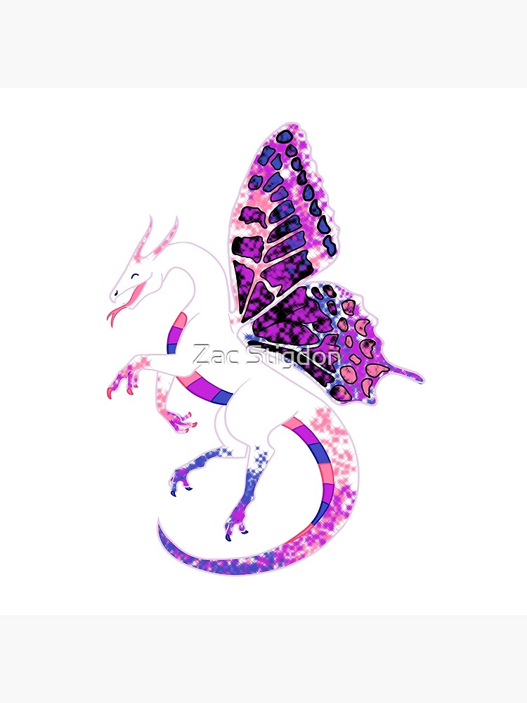 "Genderfluid Pride Fae Dragon" Poster for Sale by stupidmasky | Redbubble