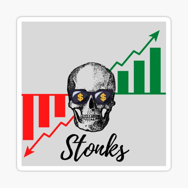 "Stonks" Sticker by joshcwa | Redbubble