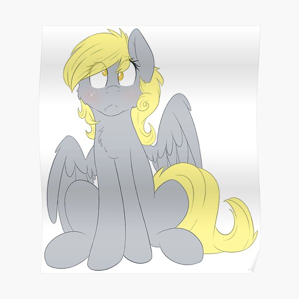 "Confused Derpy" Poster for Sale by FluffyXai | Redbubble