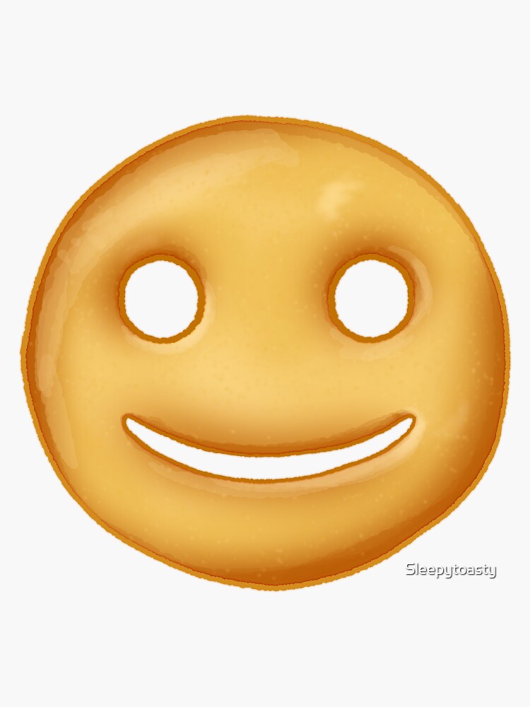 "Smiley French Fry! " Sticker for Sale by Sleepytoasty | Redbubble