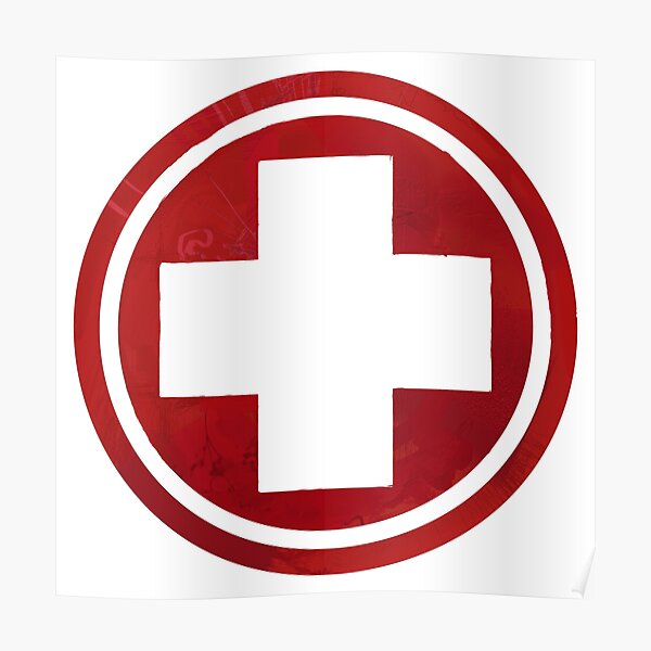 "First Aid Symbol" Poster by BitGem | Redbubble
