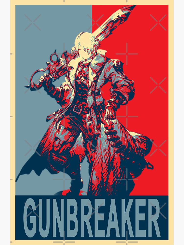 "Gunbreaker Job class Final Fantasy XIV HOPE" Sticker for Sale by ...