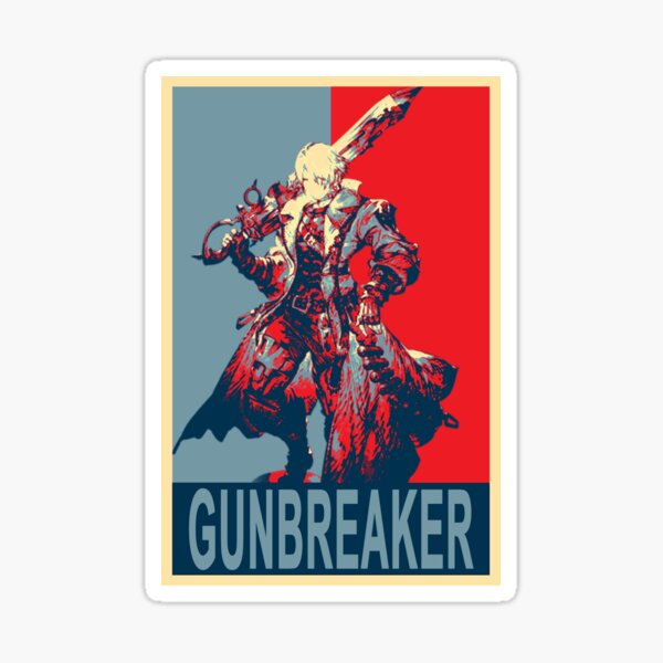 "Gunbreaker Job class Final Fantasy XIV HOPE" Sticker for Sale by ...