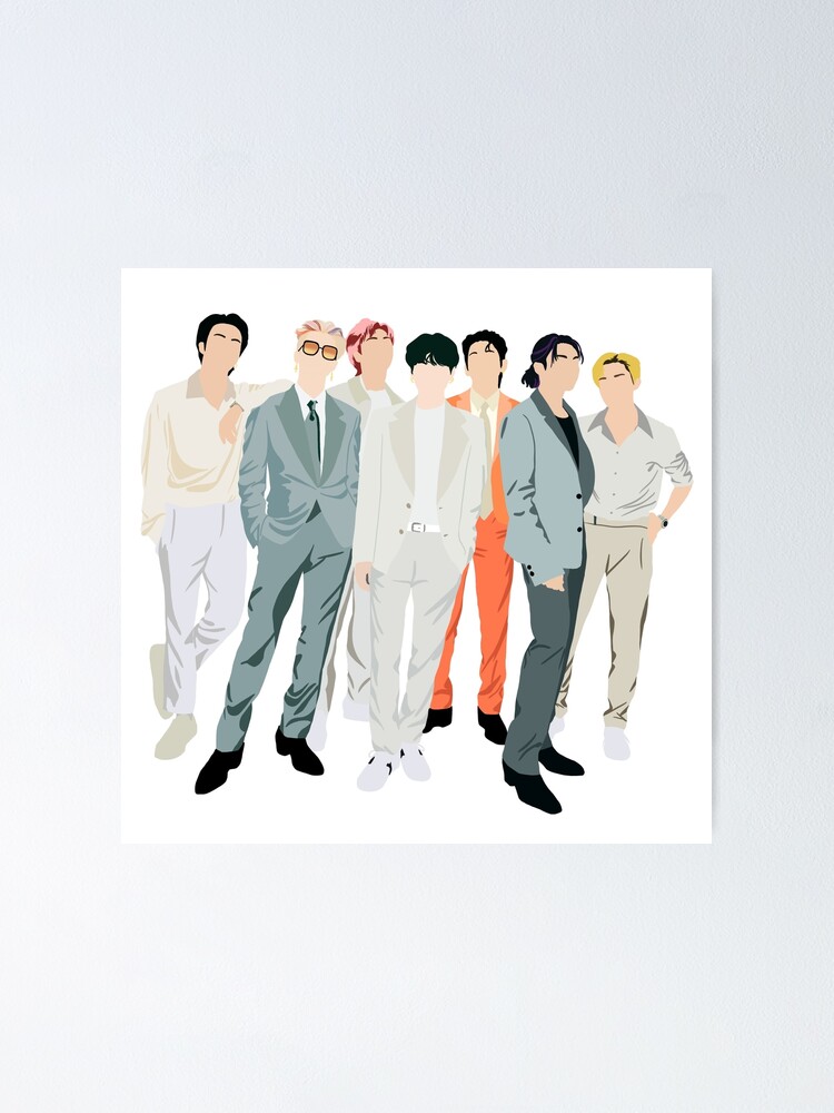 "BTS Butter Era Minimal Art" Poster for Sale by GildedBones | Redbubble