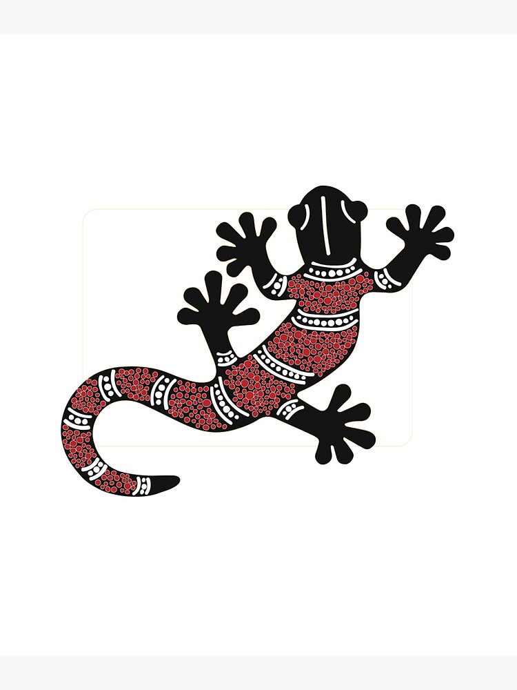 "Aboriginal Gecko lizard " Poster by Cristina02 | Redbubble