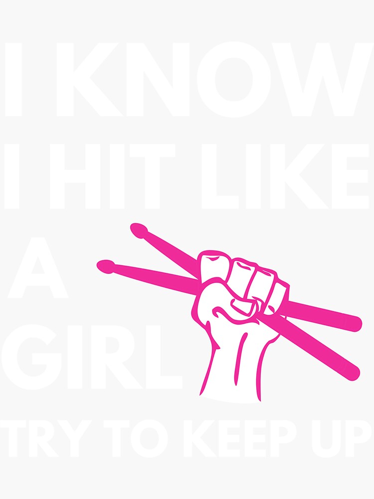 "Girl Drummer" Sticker for Sale by GodsPeople | Redbubble
