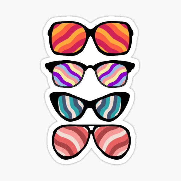 "Sunglasses retro aesthetic" Sticker for Sale by XLesserPandaX | Redbubble