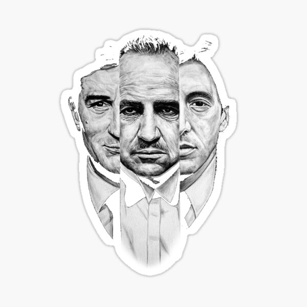 "Trilogy - Godfather" Sticker by lucassanchez | Redbubble