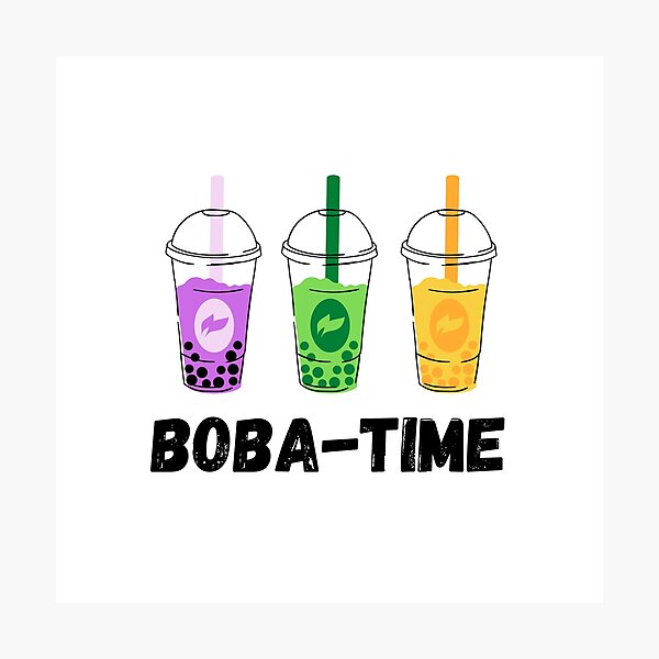Boba Tea Time Wall Art | Redbubble