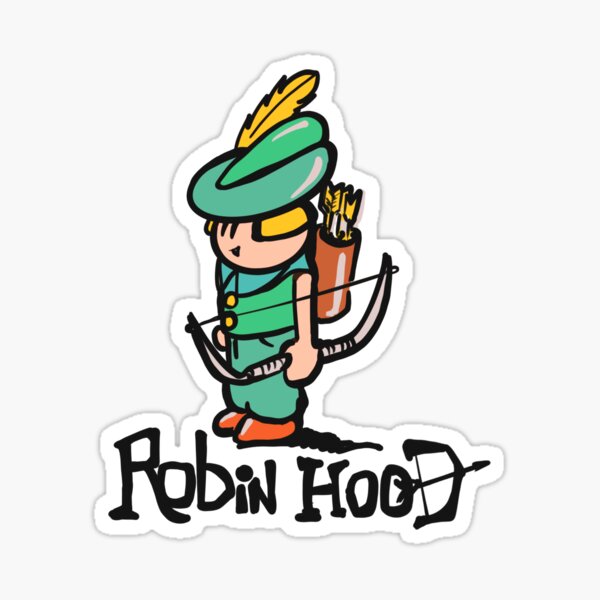 "Robin hood" Sticker for Sale by eSeaty | Redbubble
