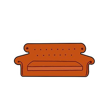 "Friends couch sticker" Sticker for Sale by Monamia17 | Redbubble