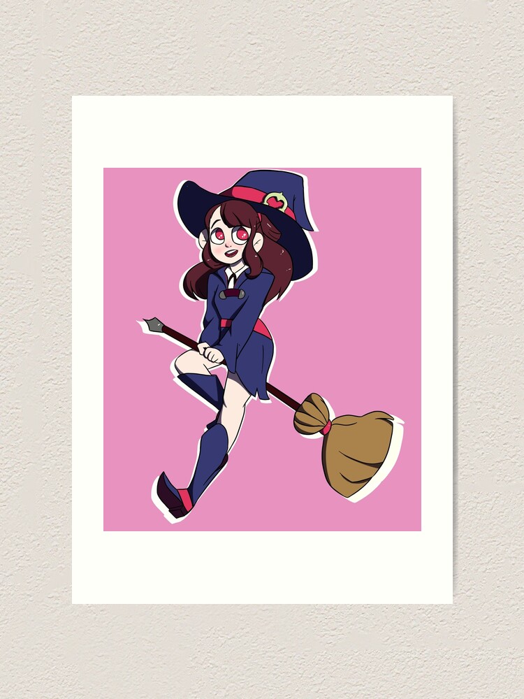 "Akko Little Witch Academia Broom" Art Print by ByteGalaxies | Redbubble