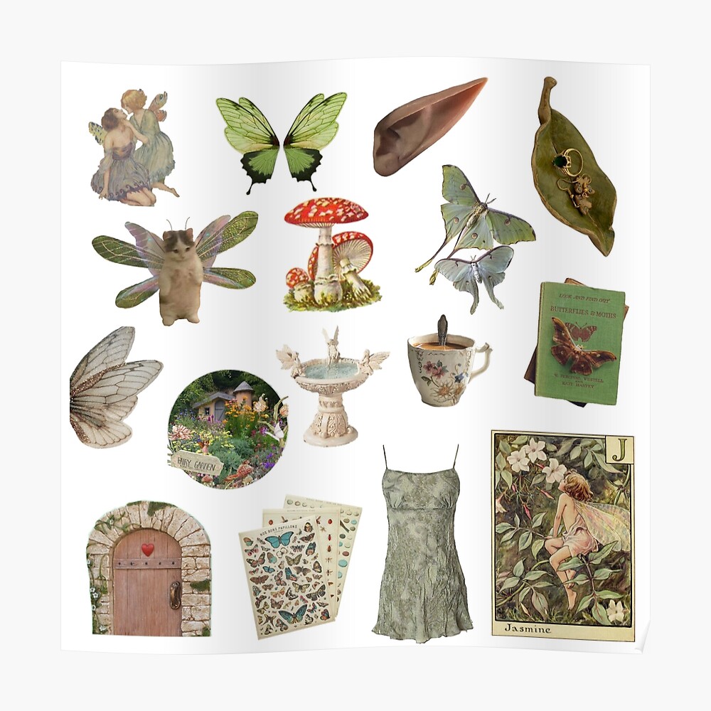 Pixie Fairy Stickers. Fae Sticker Bundle Plant Stickers Mystery Sicker ...