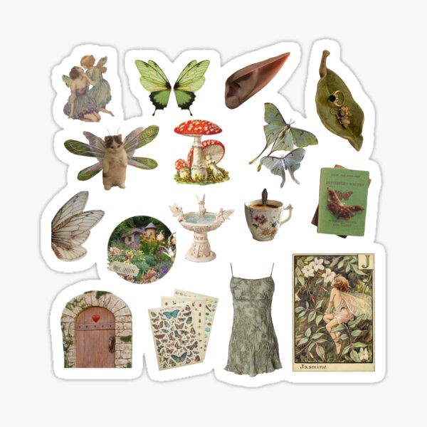 "fairycore sticker pack" Sticker for Sale by EmikoNamika | Redbubble