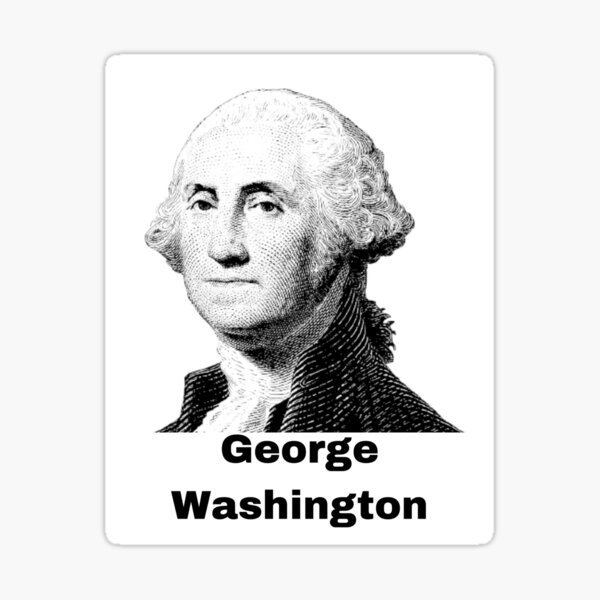 "george washington" Sticker for Sale by poudres | Redbubble