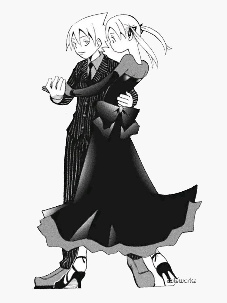 "Soul and Maka Dancing" Sticker for Sale by coleworks | Redbubble