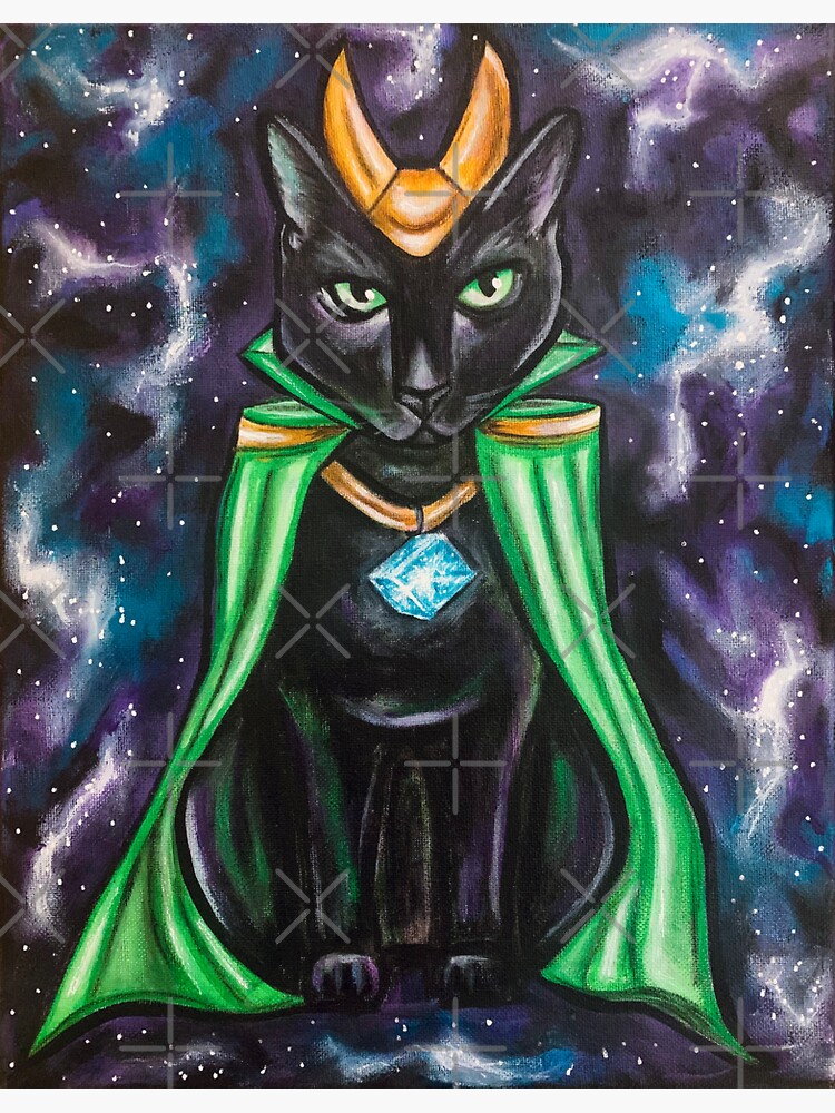 "Lokitty" Sticker by DeePaint11 | Redbubble