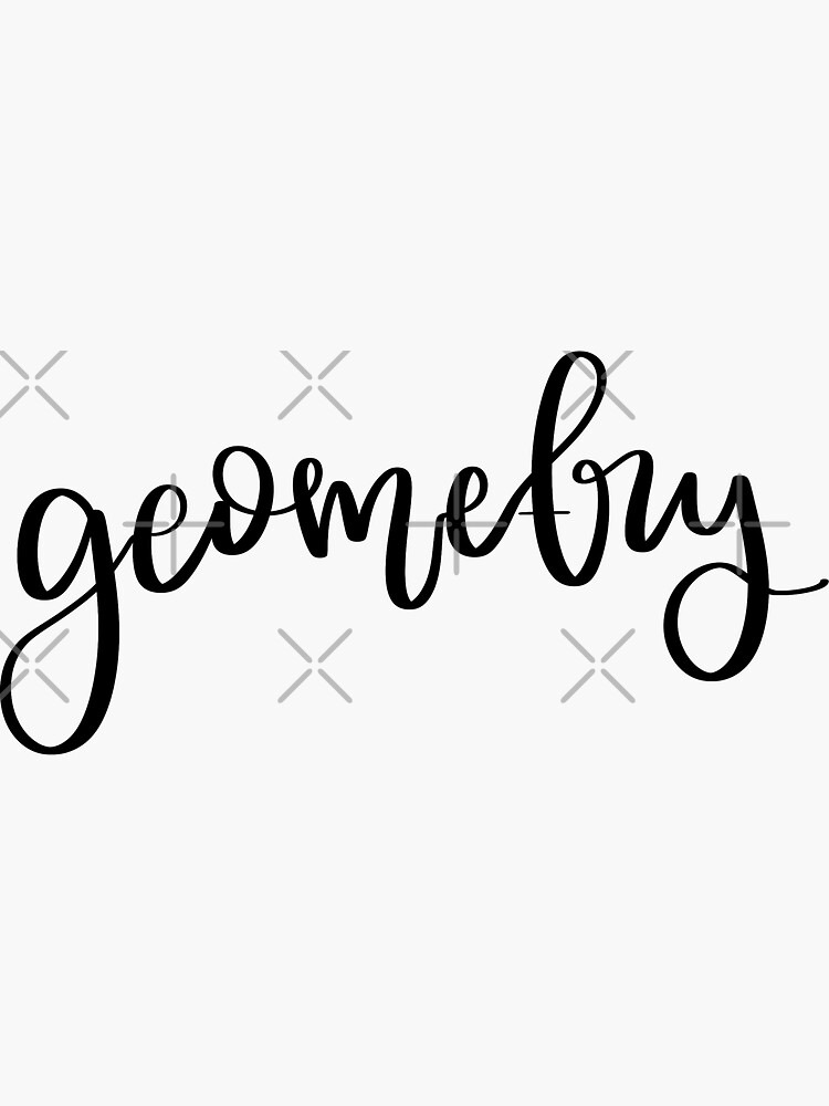 "geometry " Sticker for Sale by mlloydlettering | Redbubble