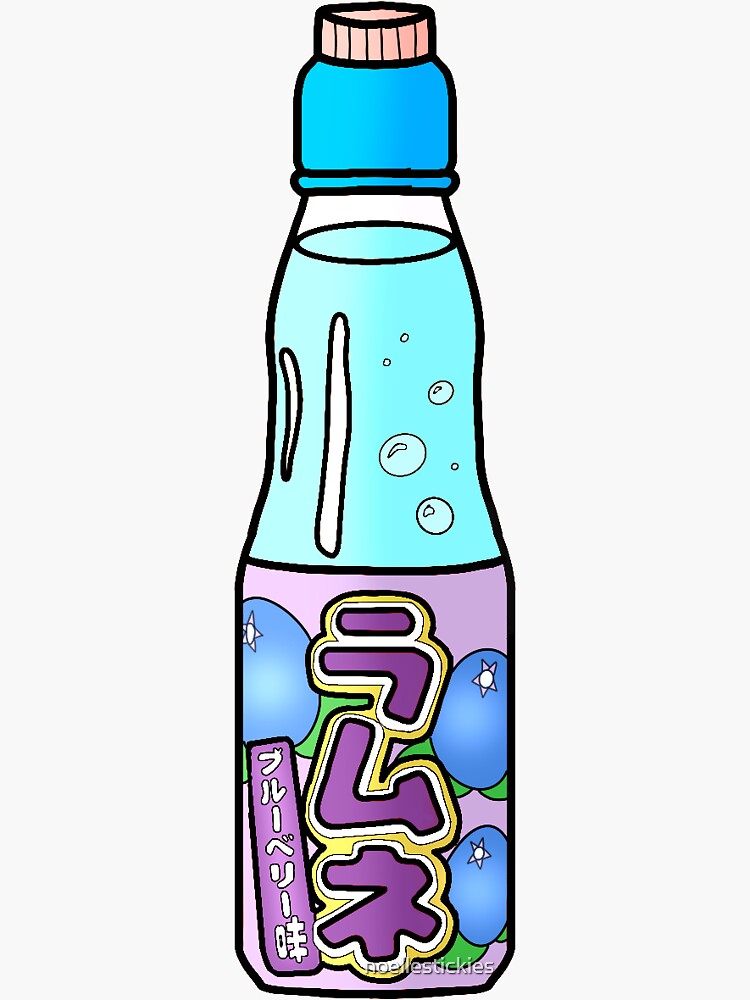 "Blueberry Ramune" Sticker for Sale by noellestickies | Redbubble