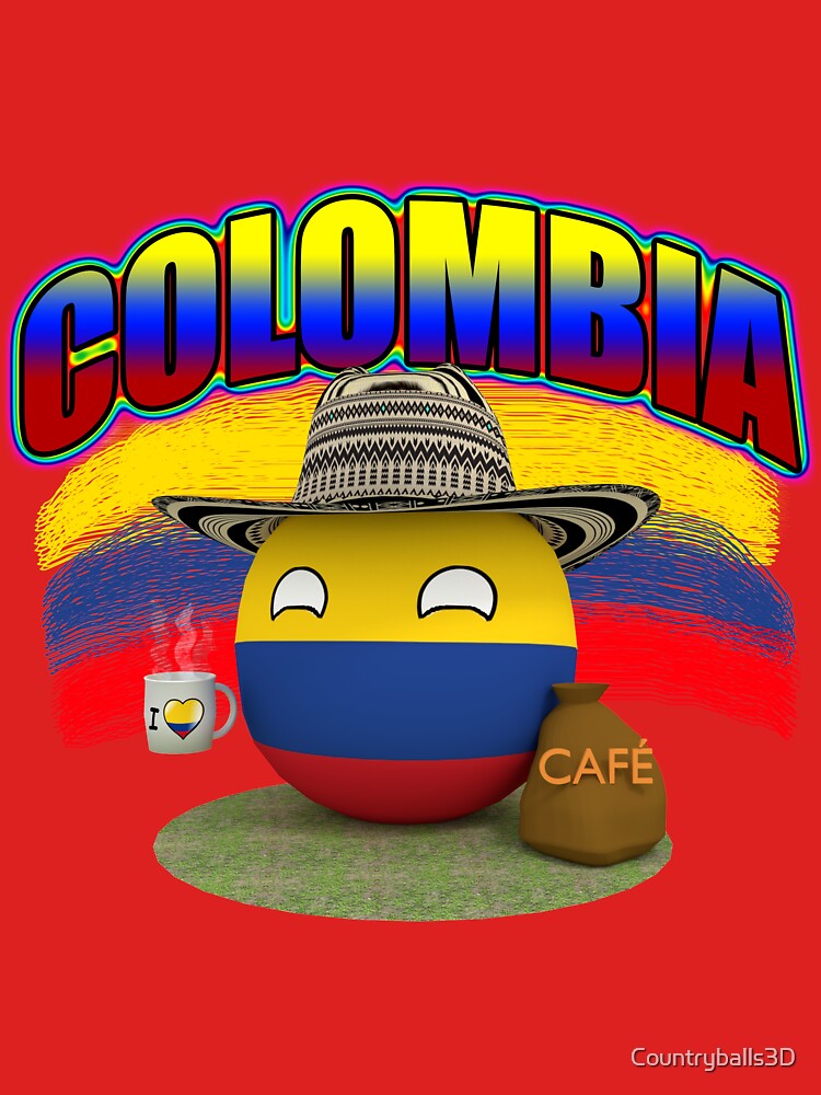 Camiseta «Colombiaball» de Countryballs3D | Redbubble