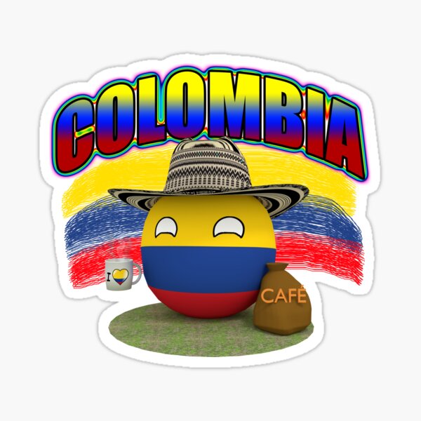 Pegatina «Colombiaball» de Countryballs3D | Redbubble