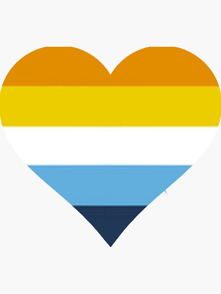 "AroAce Pride Heart" Sticker for Sale by LuxxyDraws | Redbubble