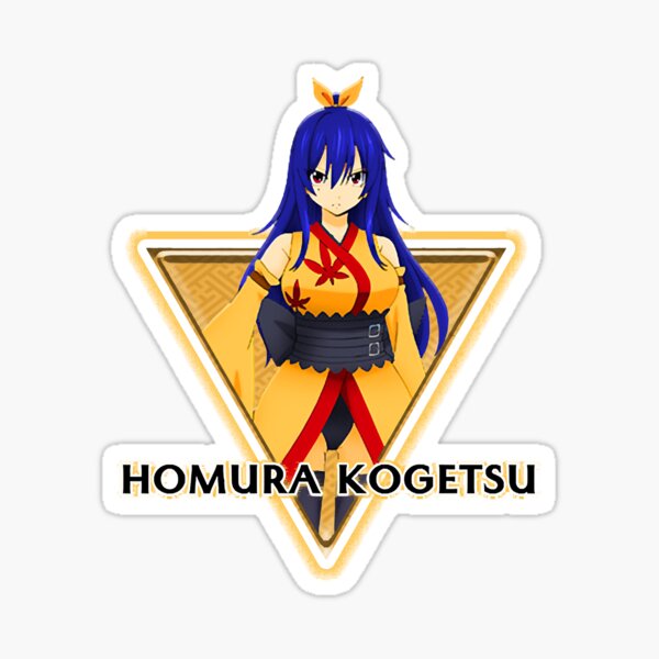 "HOMURA KOGETSU " Sticker for Sale by Zaden35 | Redbubble