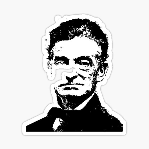 "JOHN BROWN" Sticker by truthtopower | Redbubble
