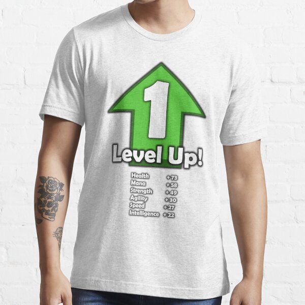 "Level Up - Level 1!" T-shirt for Sale by RailstonArtwork | Redbubble ...