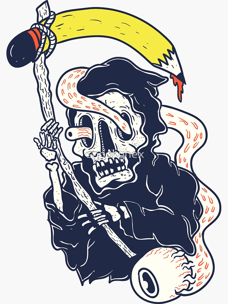 "reaper" Sticker for Sale by spookyhex | Redbubble
